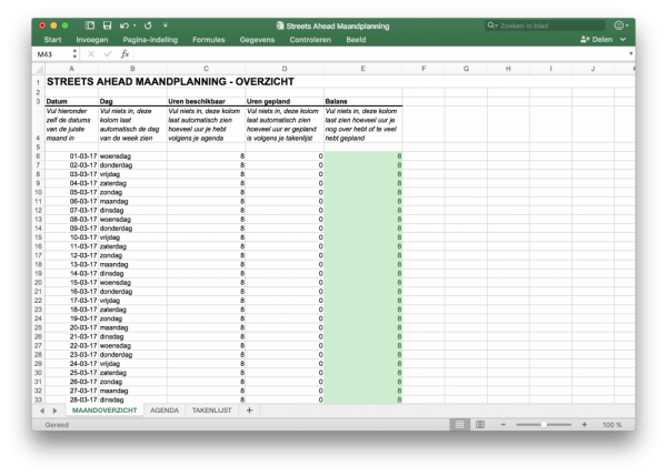 Maandplanning maken: zo ga je aan de slag (+ gratis Excel download)