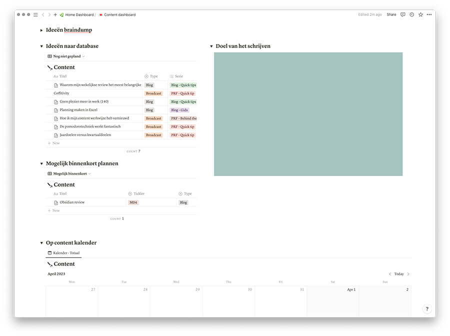 Notion app: mijn uitleg & review [bepaal of ‘t wat voor jou is ...