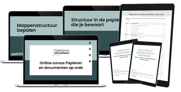 Online cursus Papieren en documenten op orde - Mevrouw Structuur